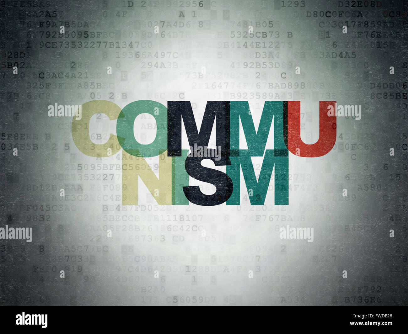 Politics concept: Communism on Digital Paper background Stock Photo - Alamy