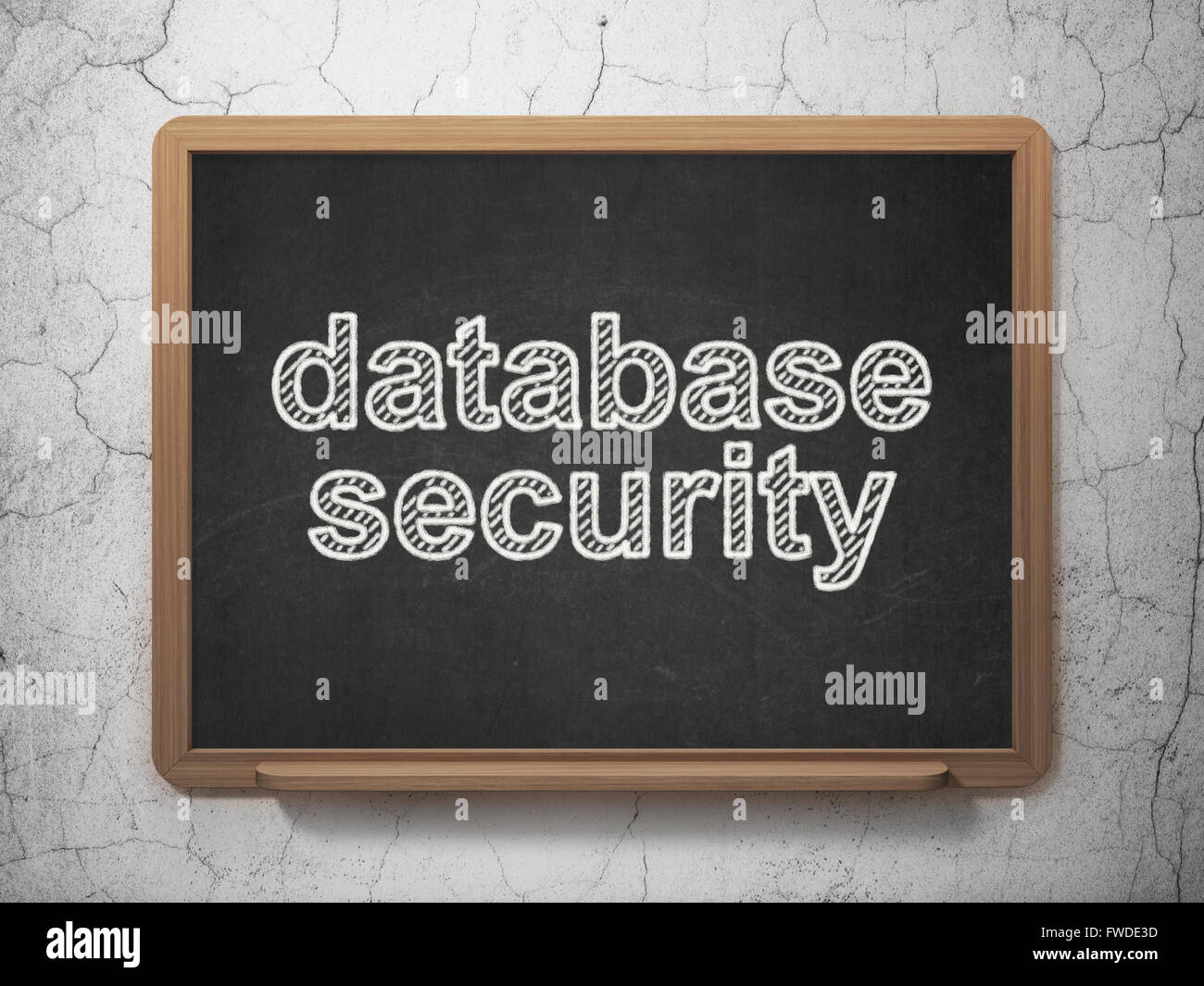 Database concept: Database Security on chalkboard background Stock ...