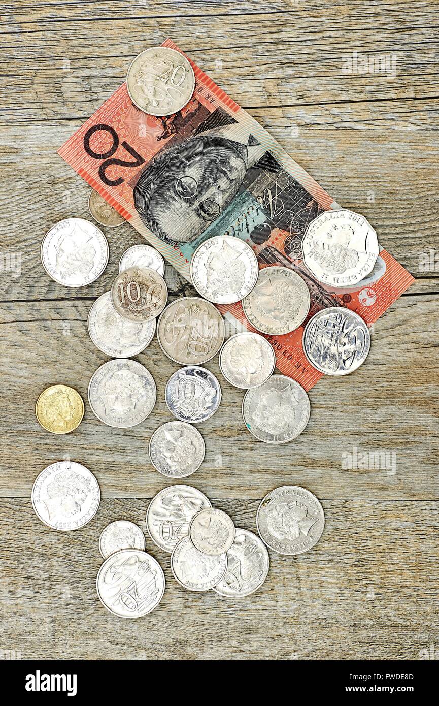 A studio photo of Australian currency Stock Photo - Alamy