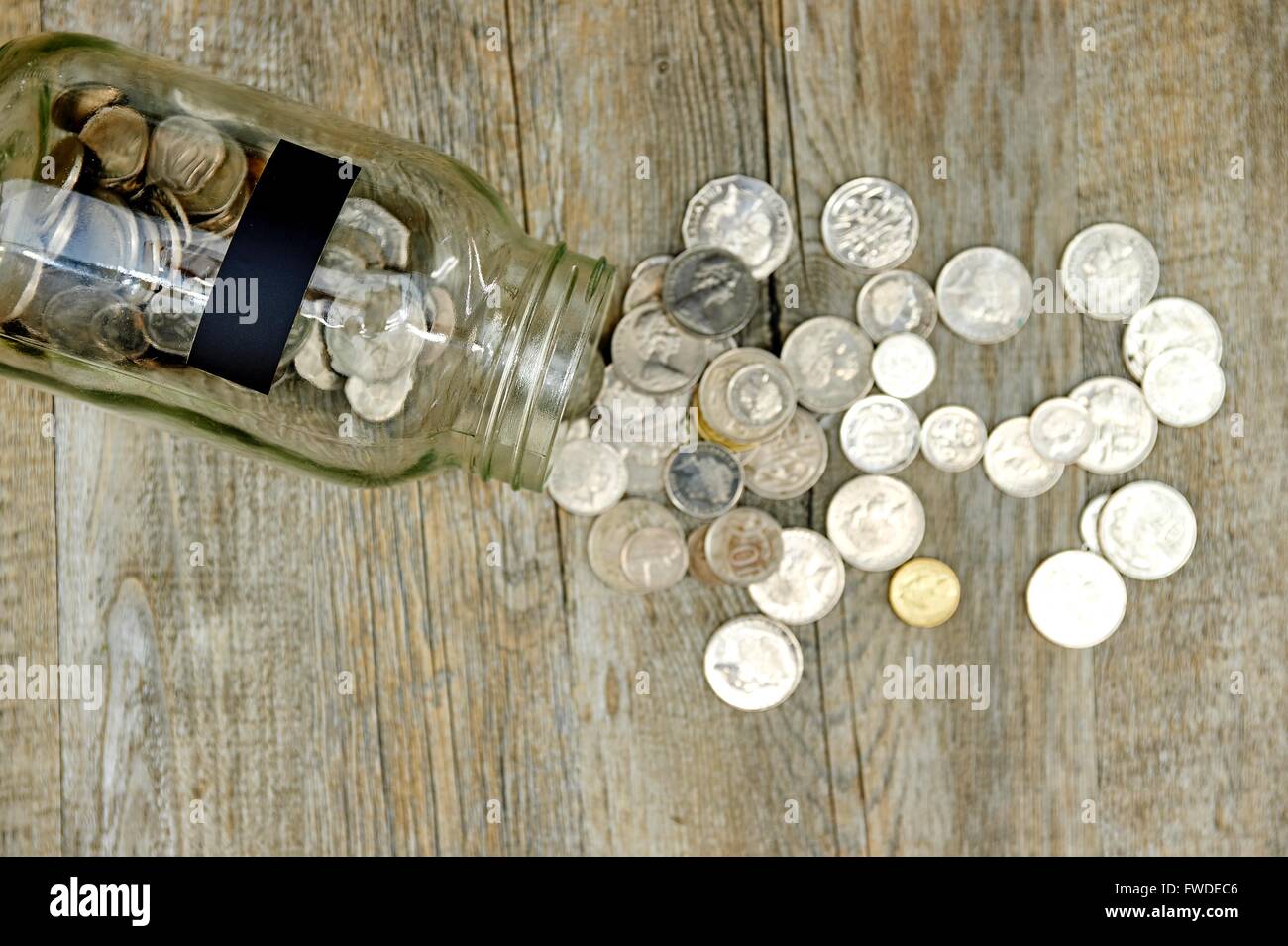 A studio photo of a money jar Stock Photo - Alamy