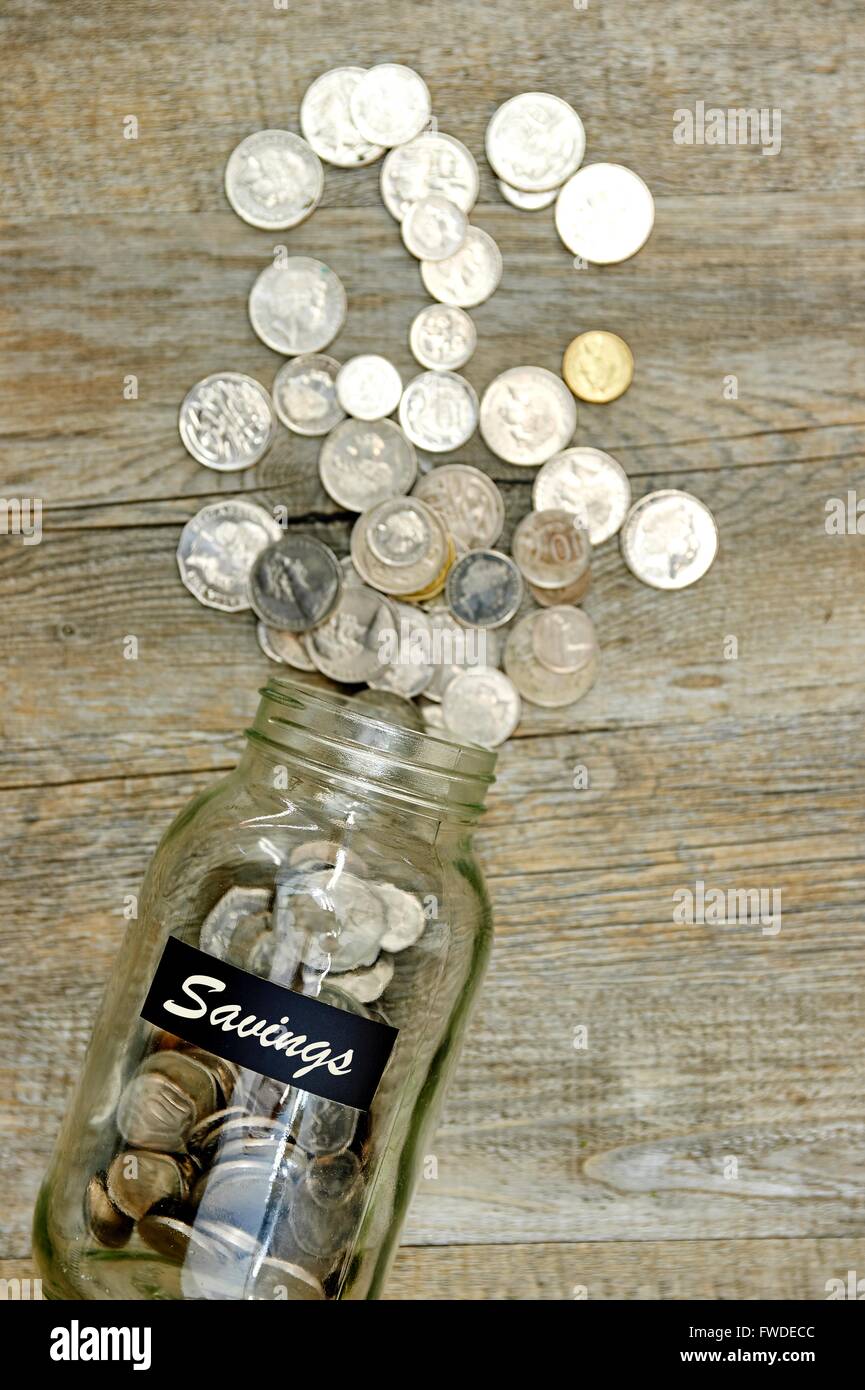 A studio photo of a money jar Stock Photo - Alamy