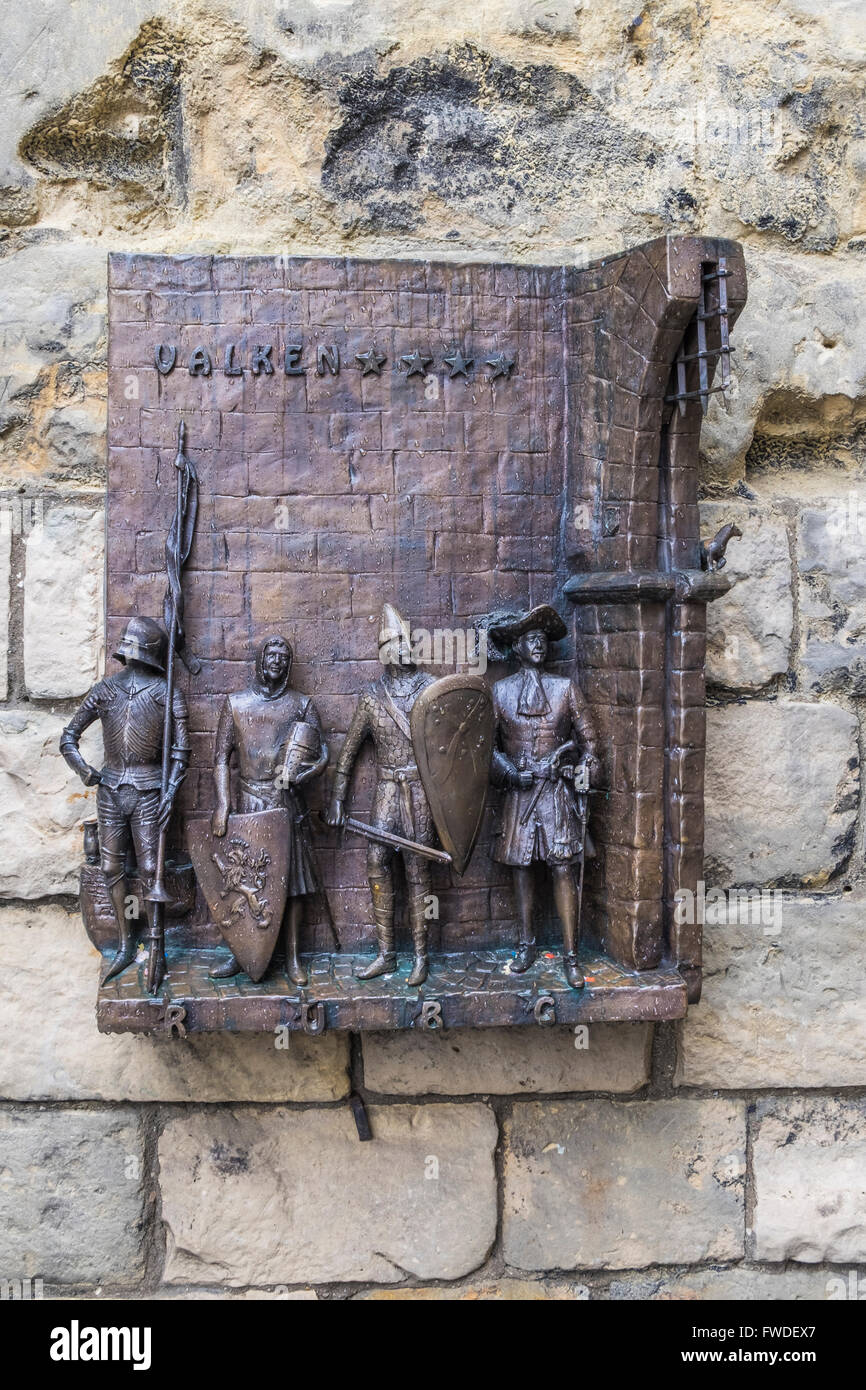 Valkenburg town and fortress Stock Photo - Alamy