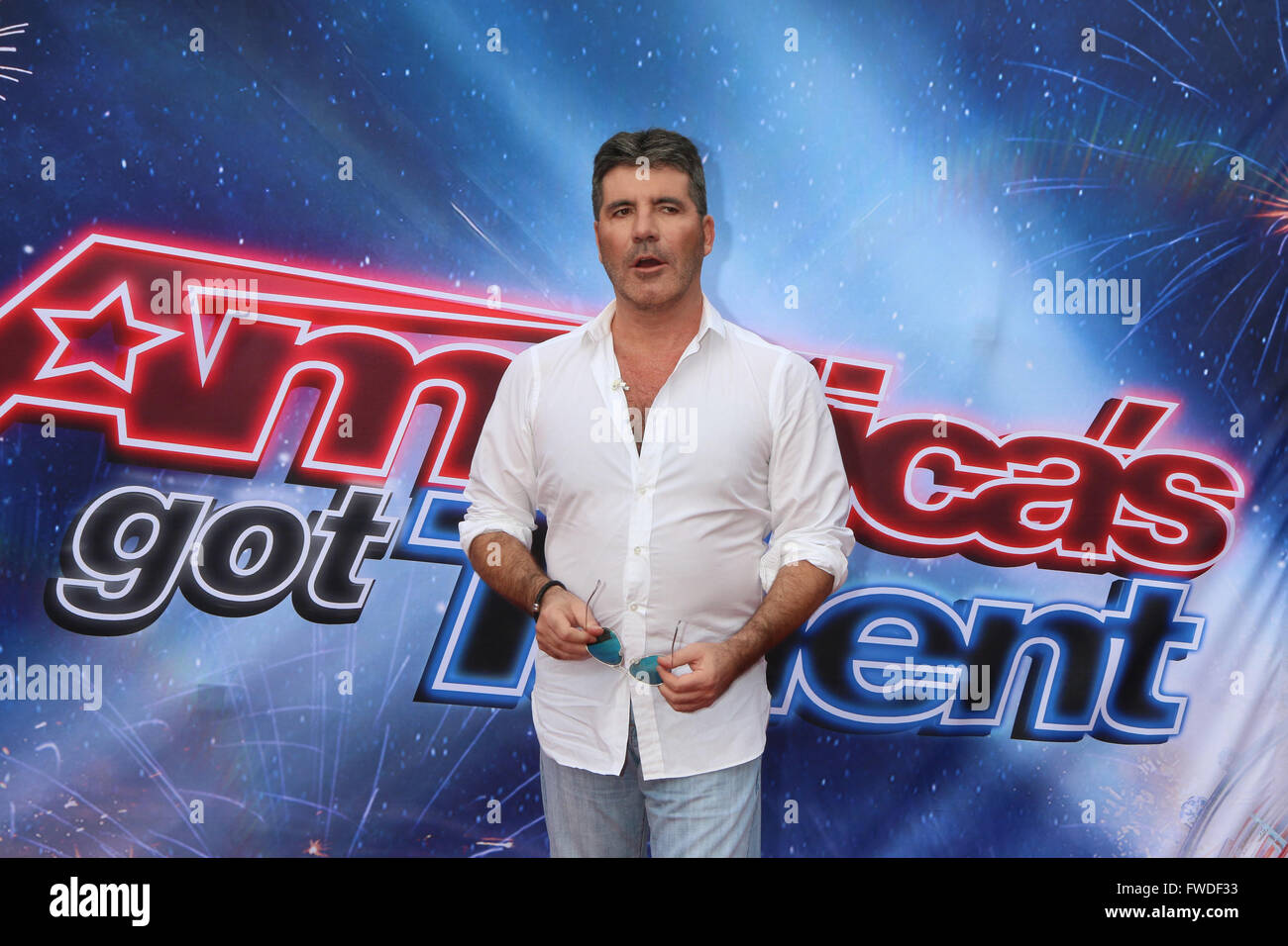America's Got Talent photocall at the Pasadena Civic Auditorium Featuring: Simon Cowell Where ...