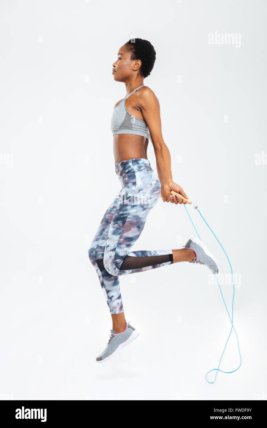 African american girl jumping rope hi-res stock photography and images ...