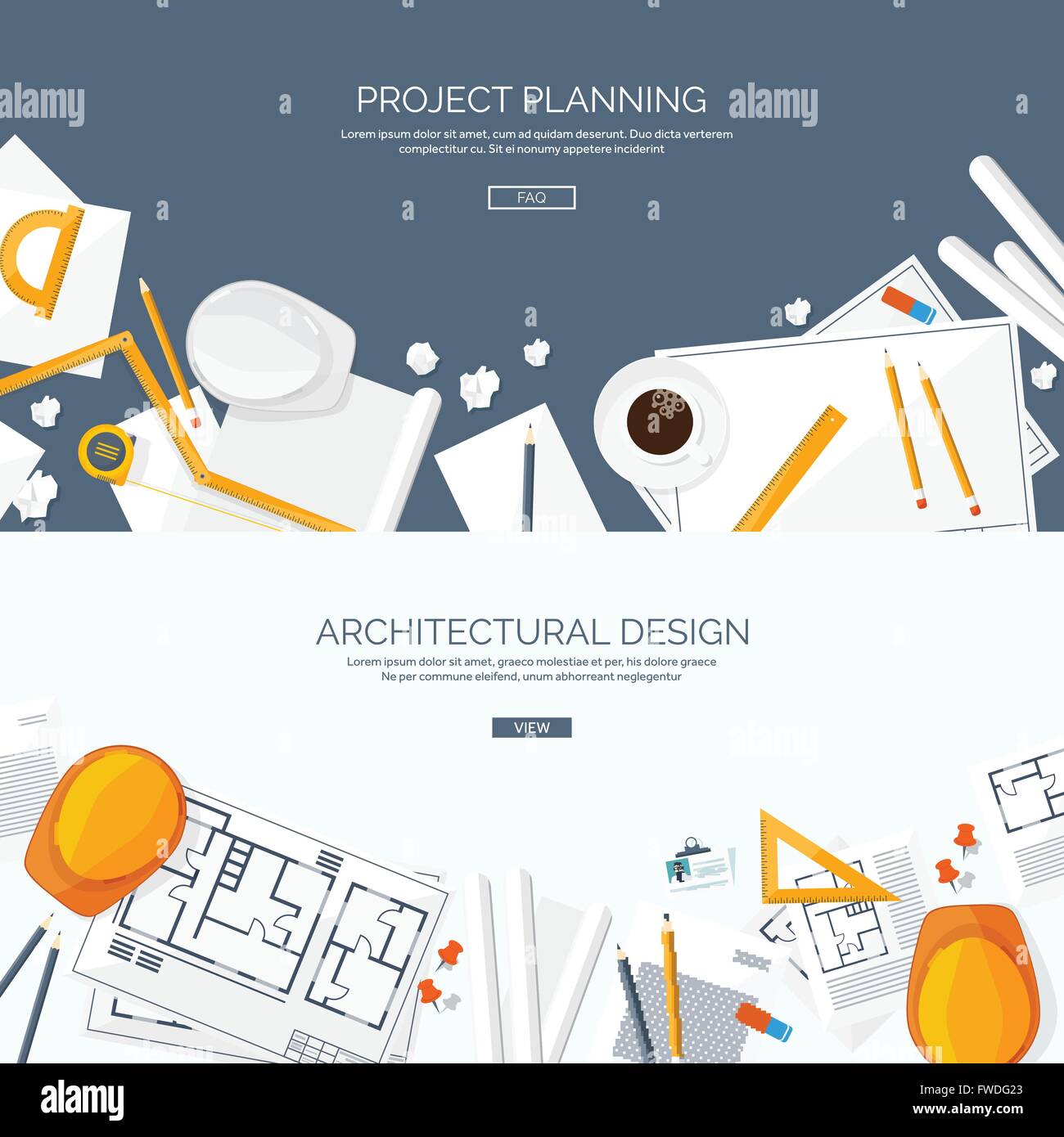 Vector illustration. Engineering and architecture. Drawing ...