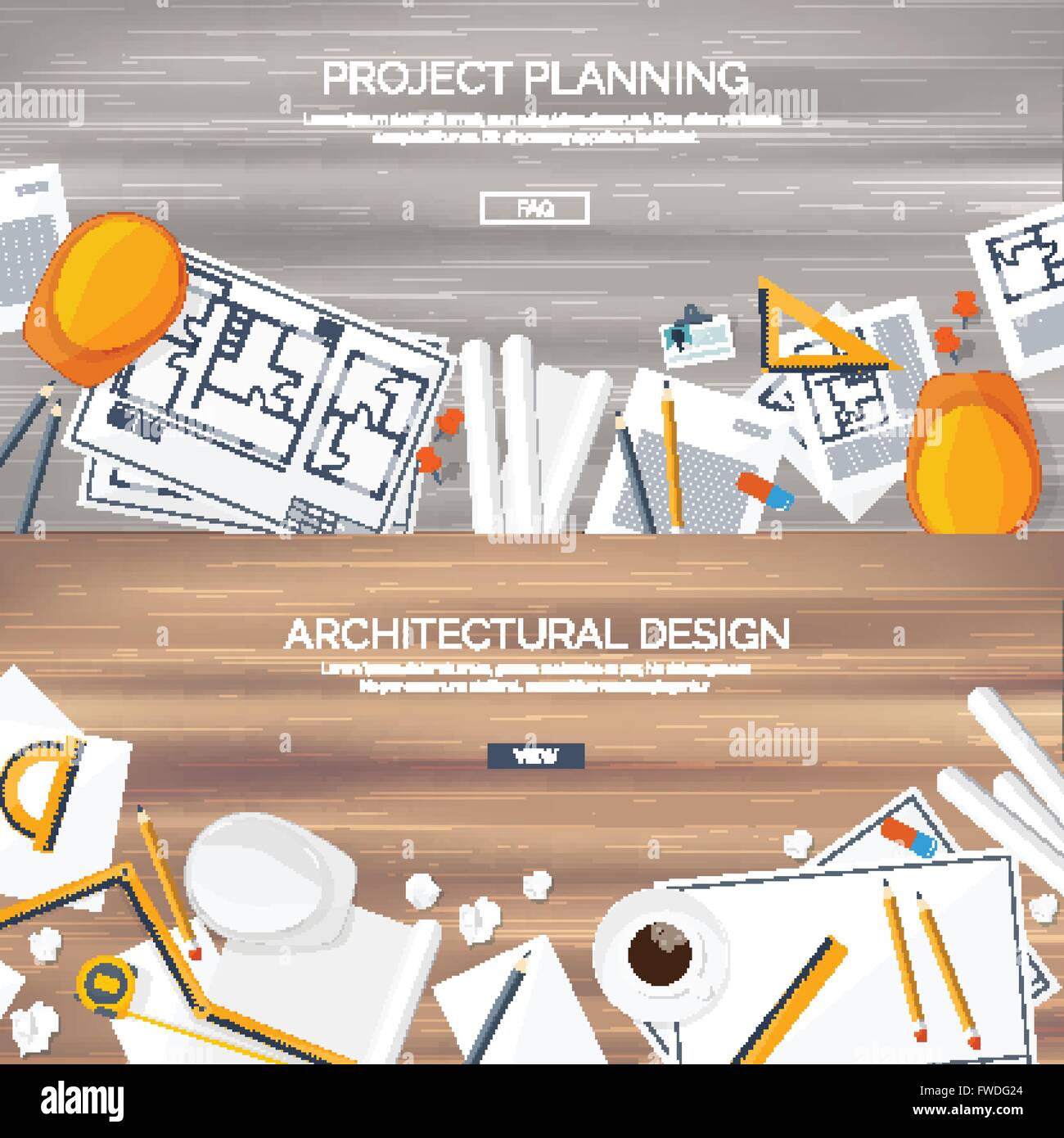 Vector illustration. Engineering and architecture. Drawing ...