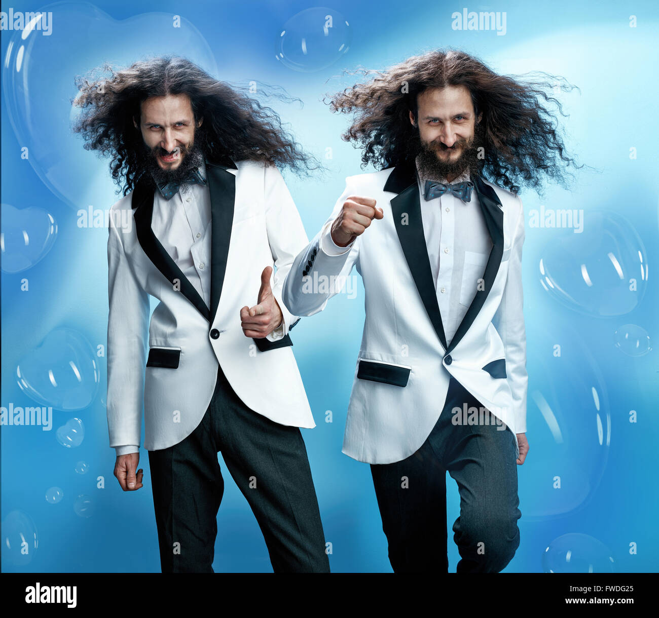 Portrait of a skinny, funny guy Stock Photo - Alamy