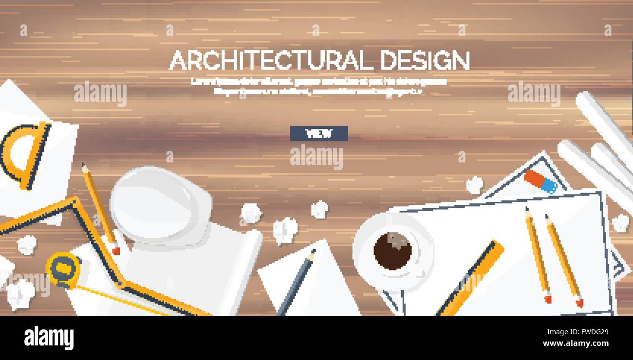 Vector illustration. Engineering and architecture. Drawing ...