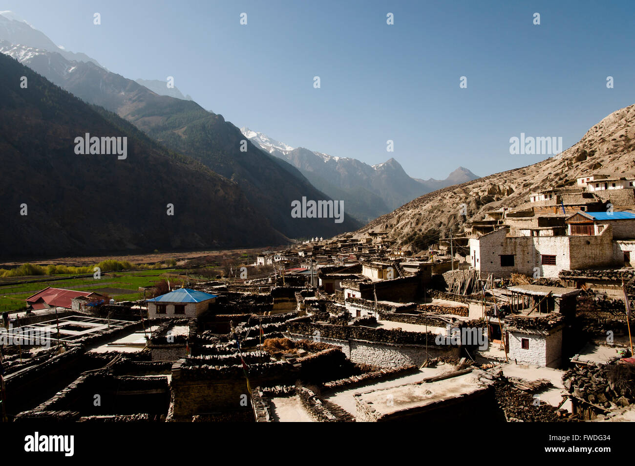Marpha Village - Annapurna Circuit - Nepal Stock Photo - Alamy