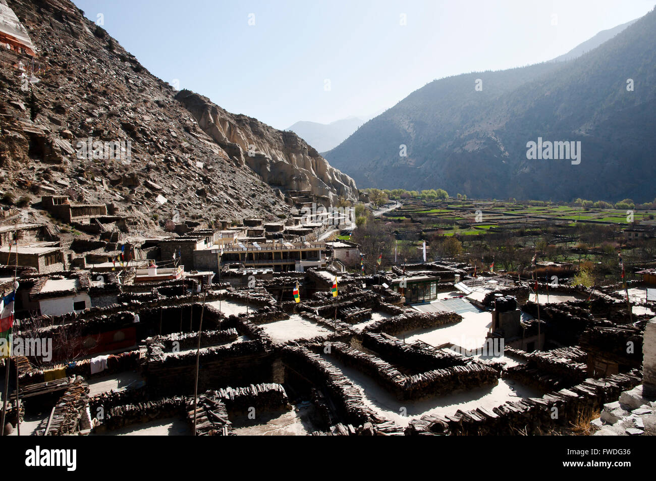 Marpha Village - Annapurna Circuit - Nepal Stock Photo - Alamy