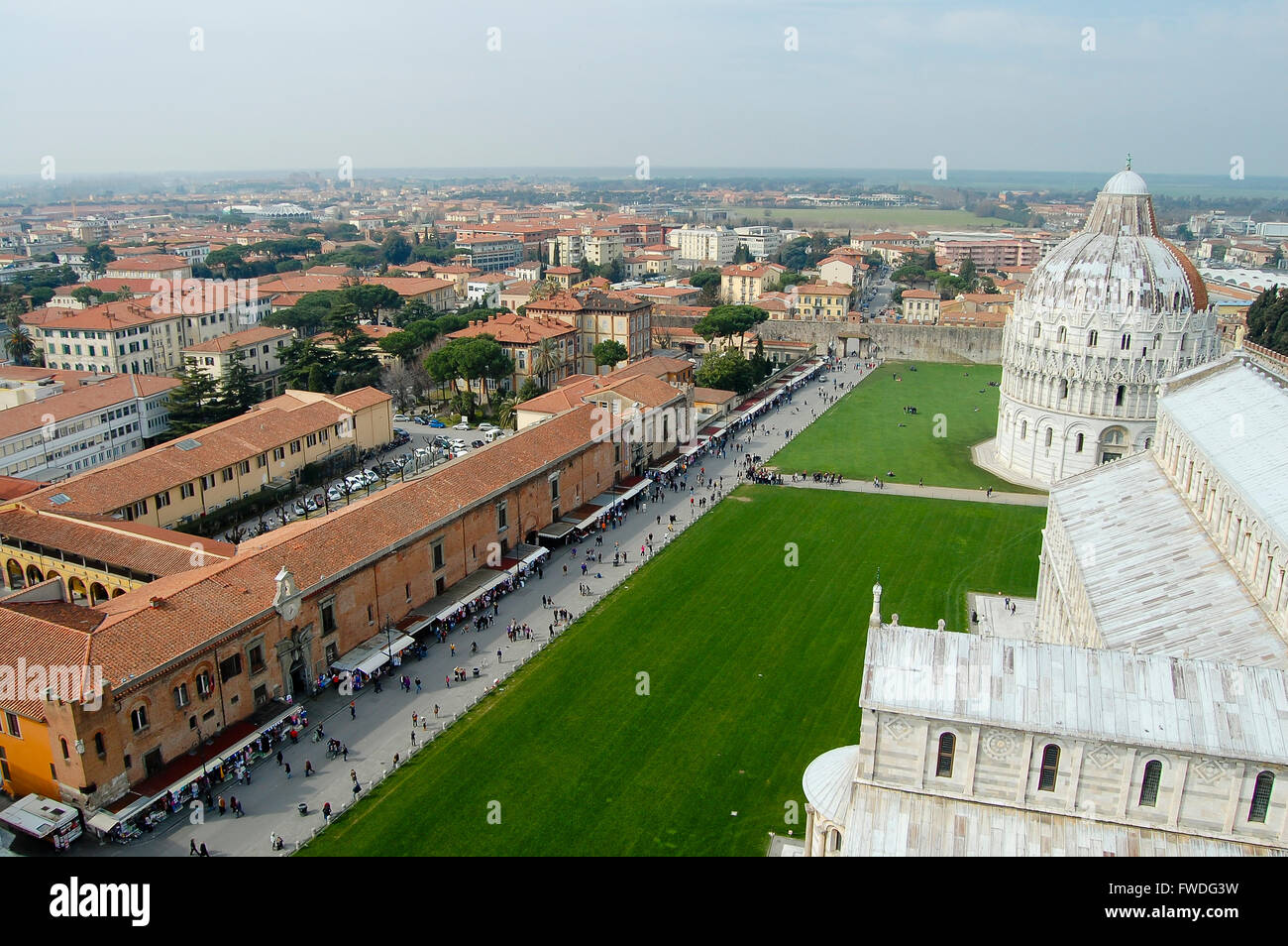 The leaning tower of pisa aerial hi-res stock photography and images ...