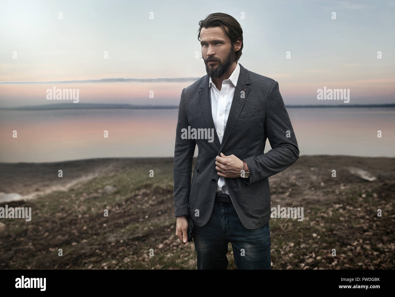 Portrait of handsome hi-res stock photography and images - Alamy
