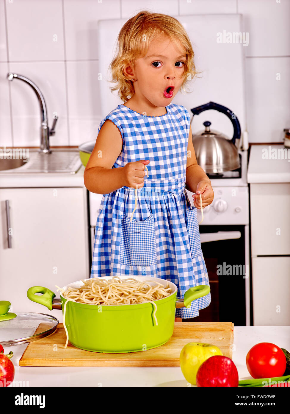 Children cooking at kitchen Stock Photo - Alamy