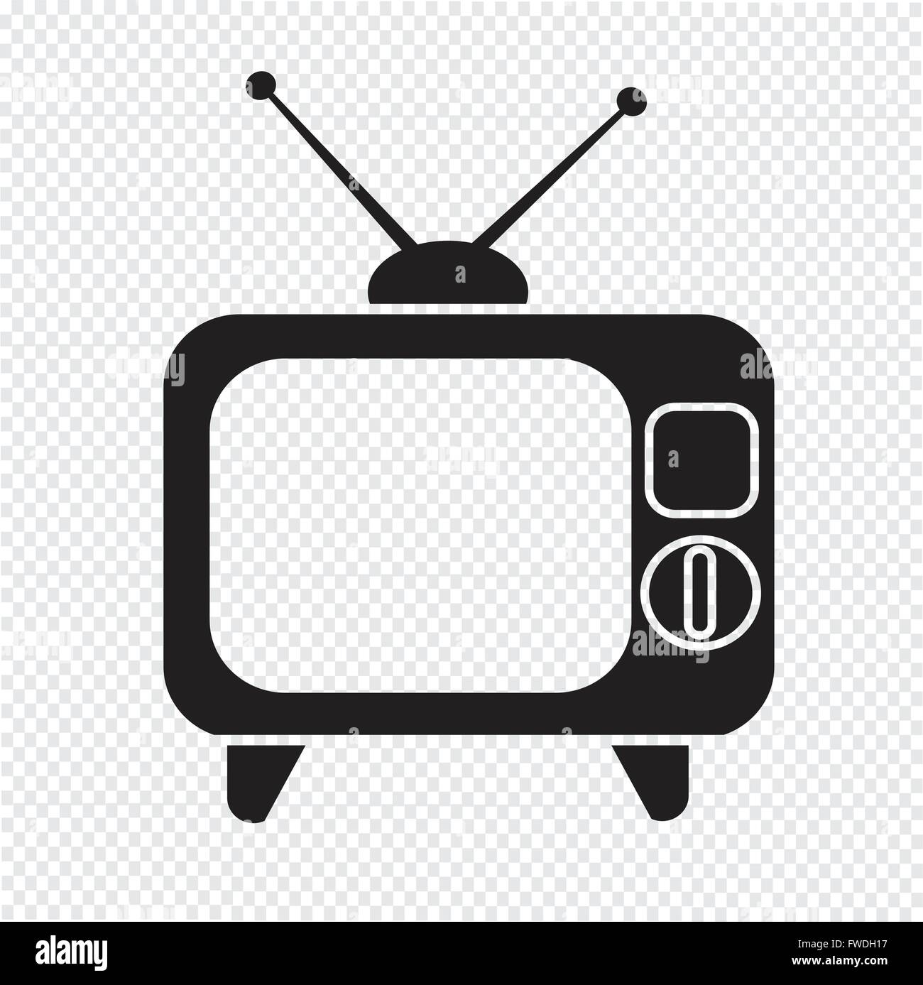Retro tv icon Stock Vector Image & Art - Alamy