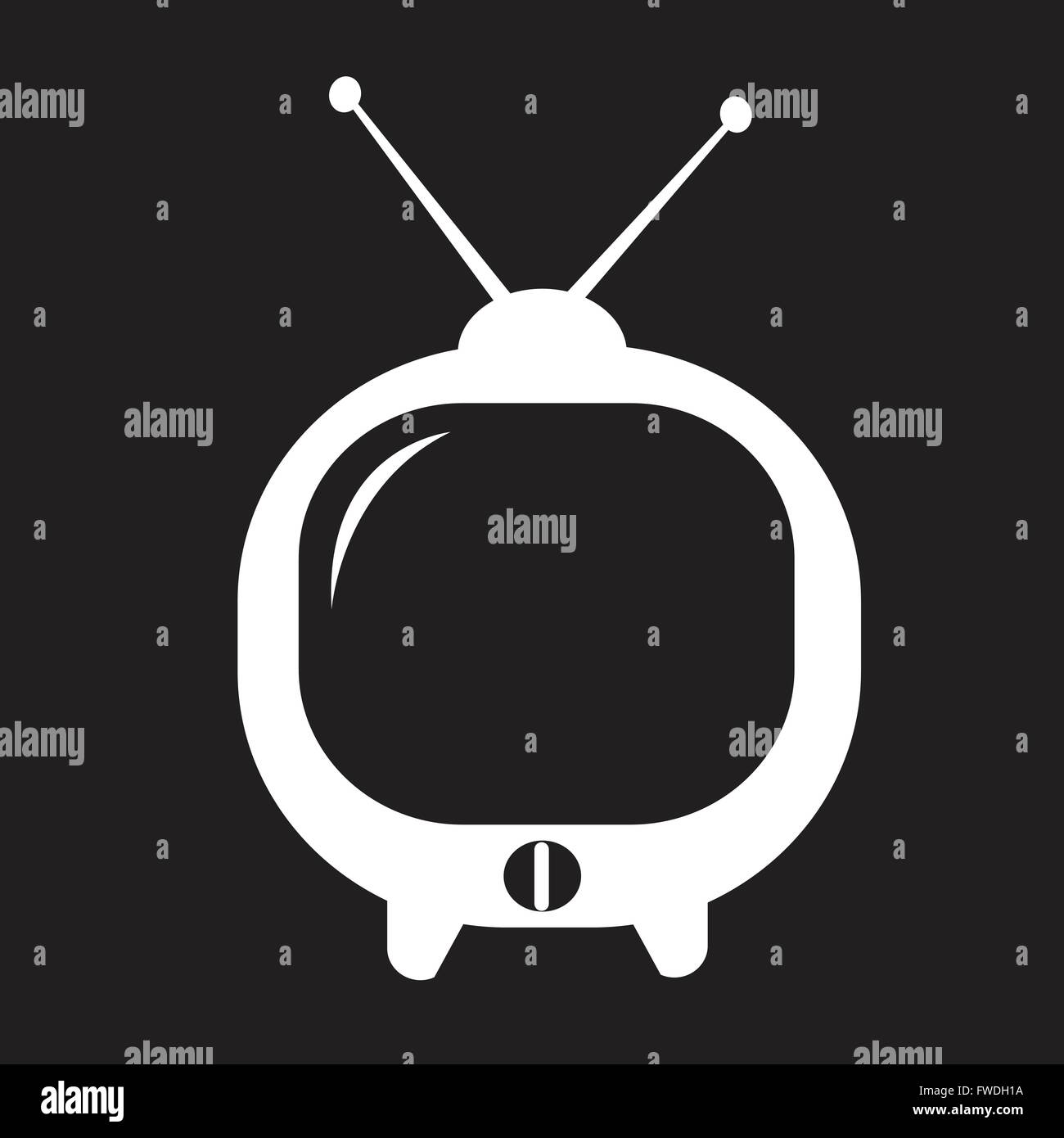 Cute tv icon Stock Vector Image & Art - Alamy