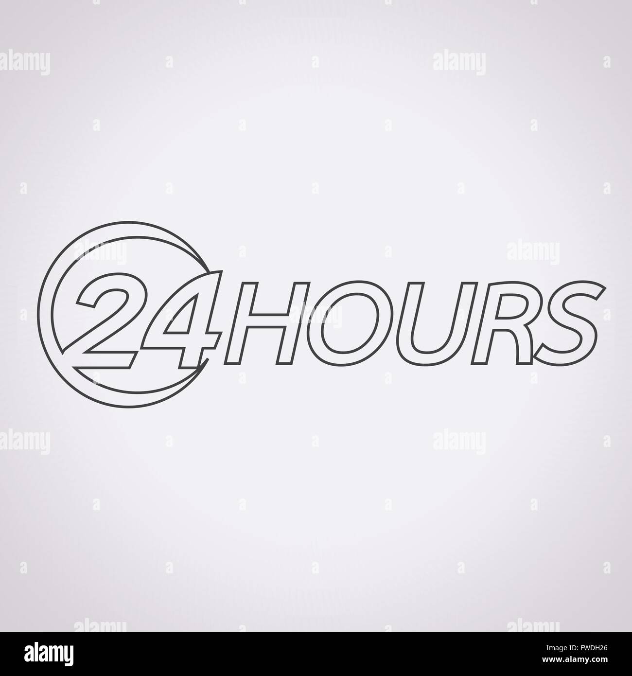 24 hours logo icon Stock Vector Image & Art - Alamy
