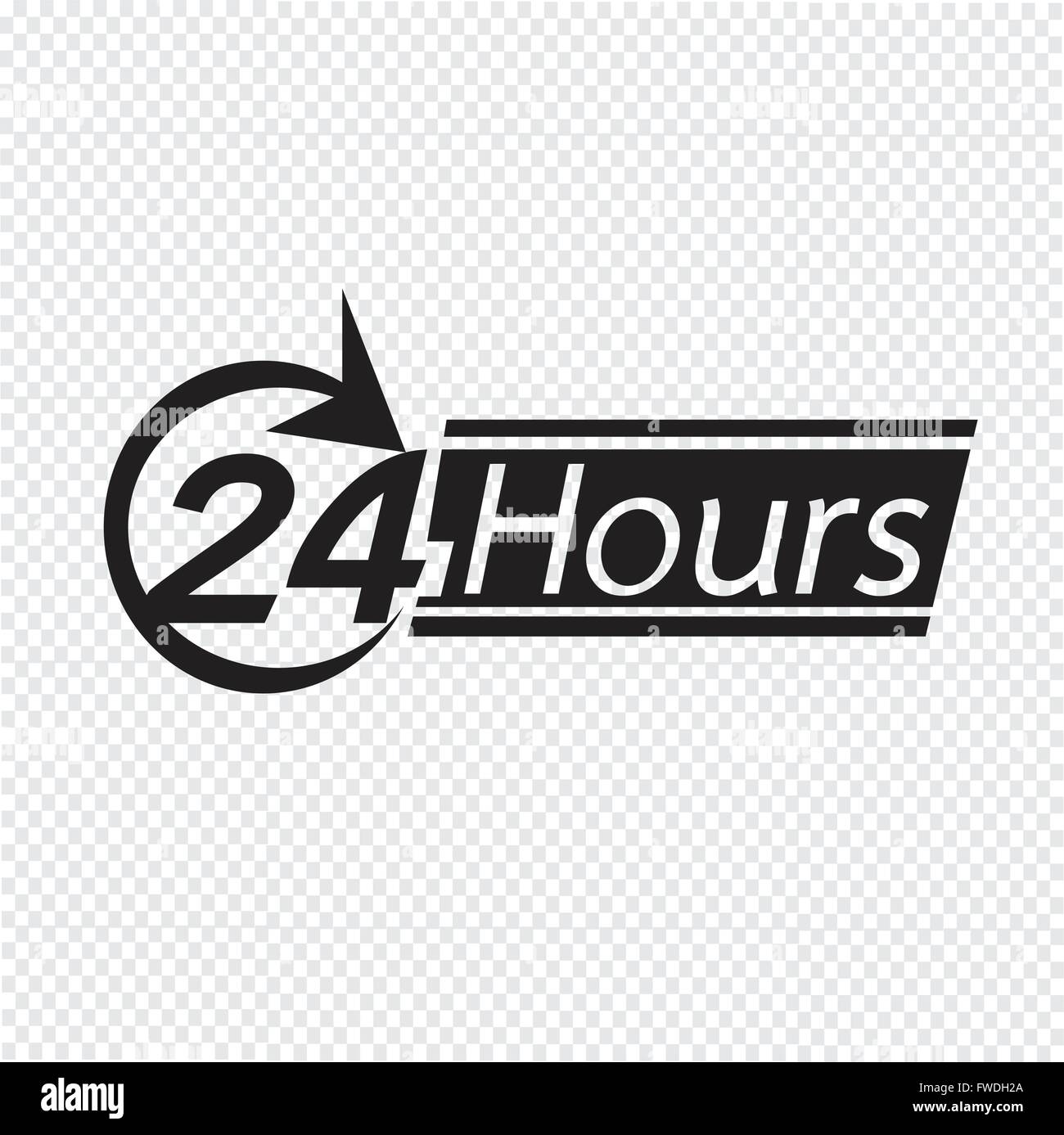 24 hours logo icon Stock Vector Image & Art - Alamy