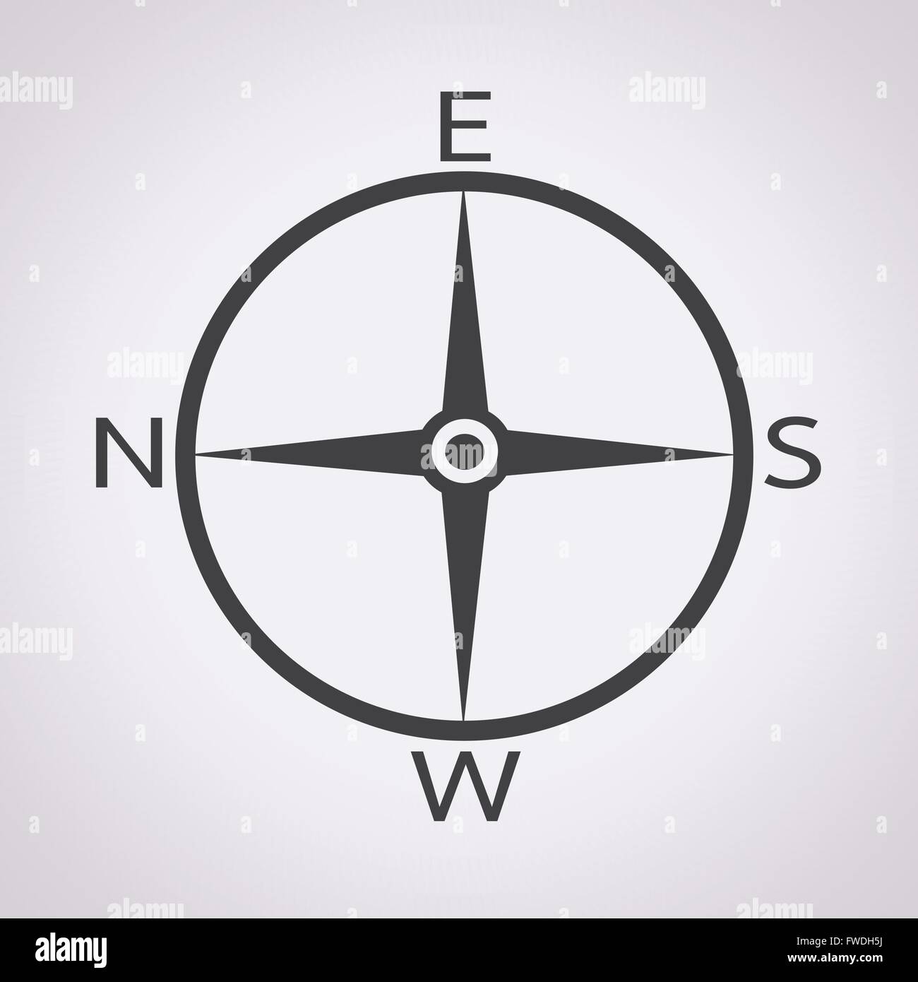 Direction Compass Icon Stock Vector Image & Art - Alamy