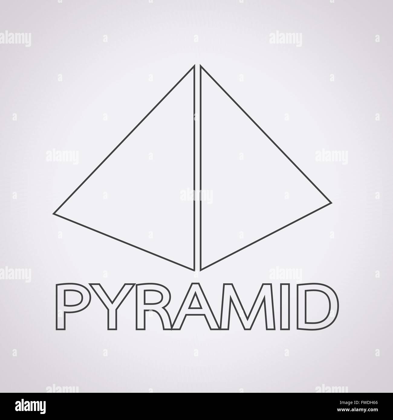 Pyramid design icon Stock Vector Image & Art - Alamy