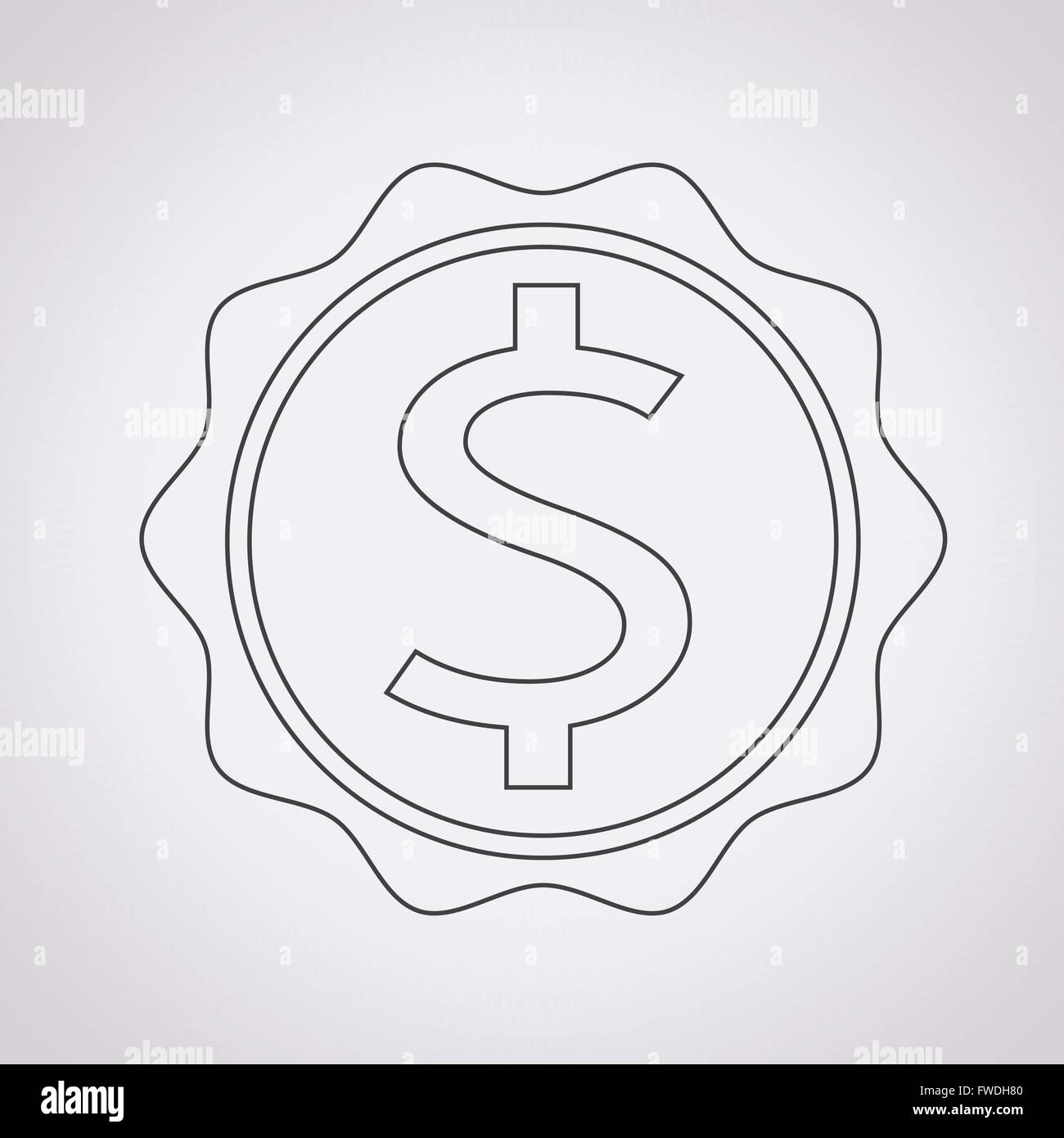 Dollar Sign Icon Stock Vector Image & Art - Alamy