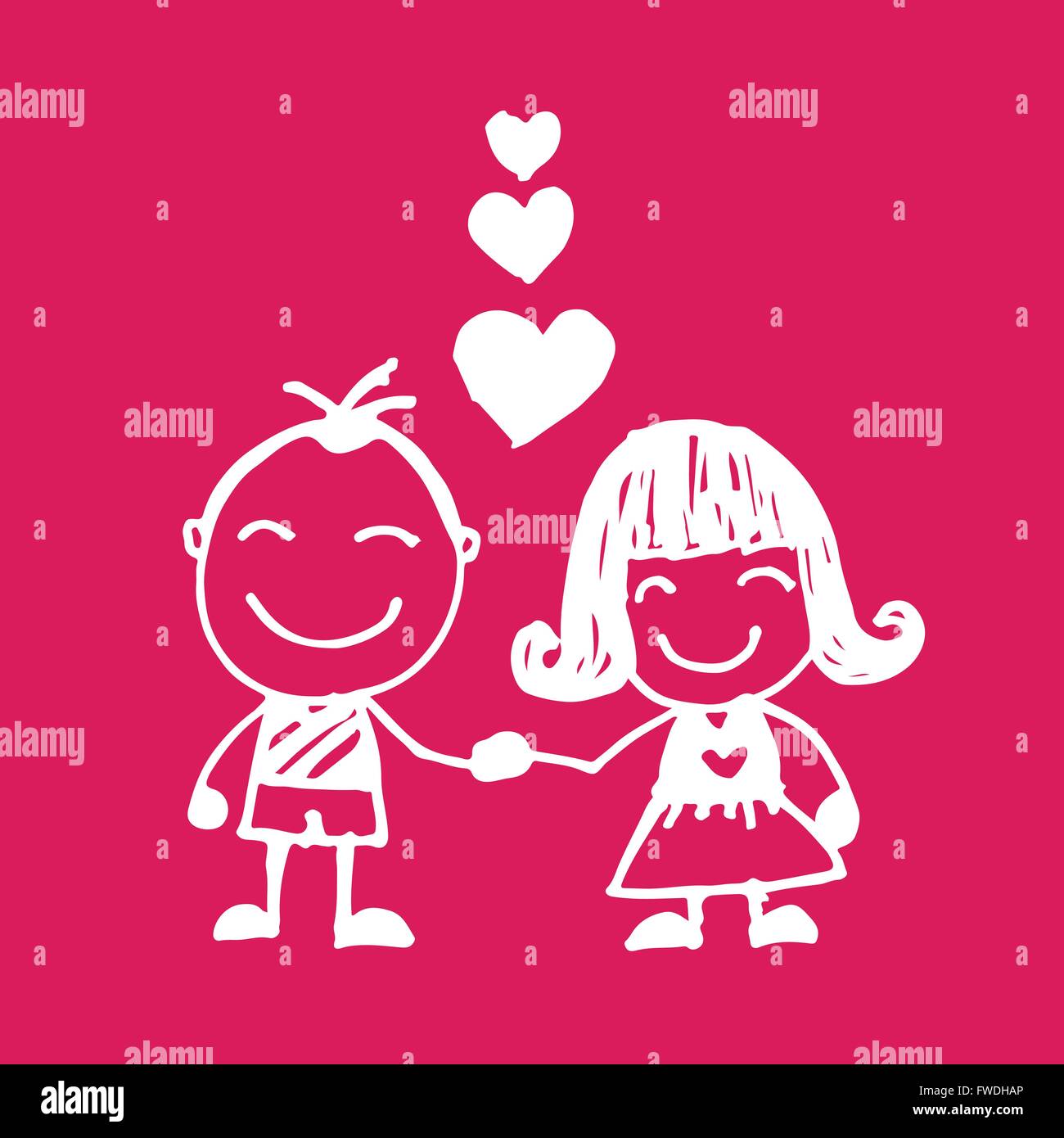 Wedding couple hand drawn Stock Vector Images - Alamy