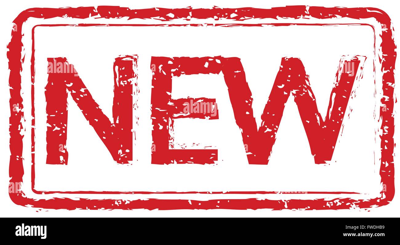 New rubber stamp illustration Stock Vector Image & Art - Alamy