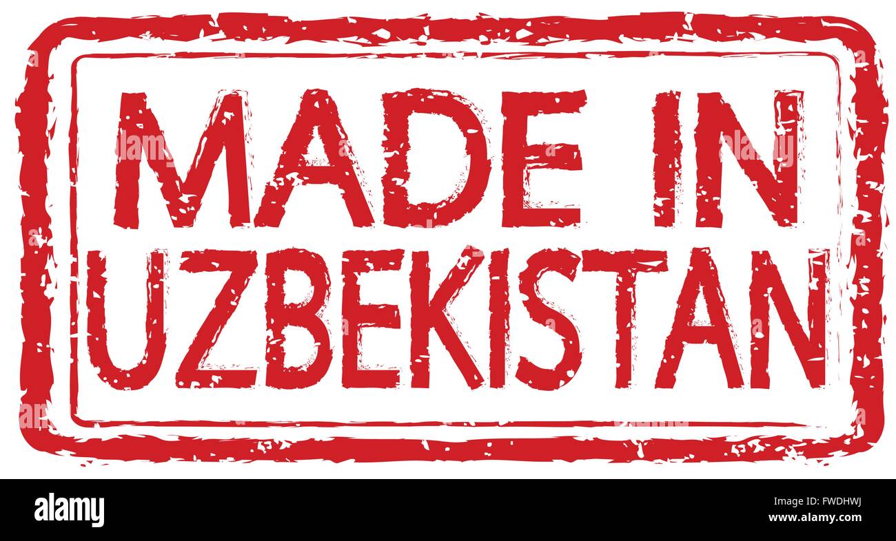 Made in UZBEKISTAN stamp text Illustration Stock Vector Image & Art - Alamy