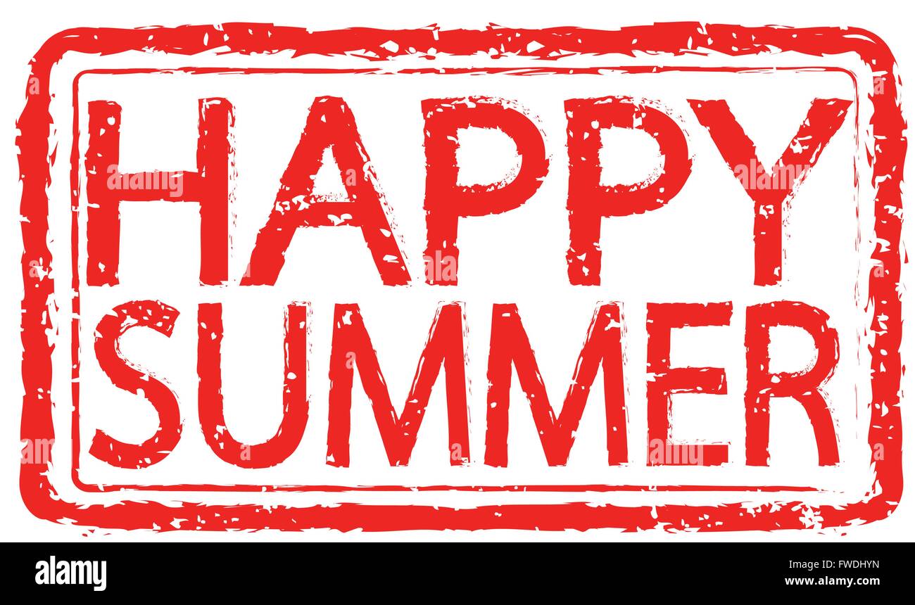 HAPPY SUMMER stamp text design Stock Vector Image & Art - Alamy