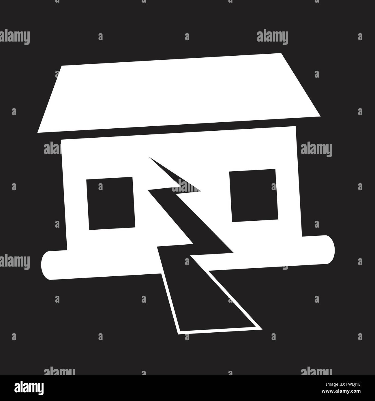 Earthquake Symbol icon Stock Vector Image & Art - Alamy