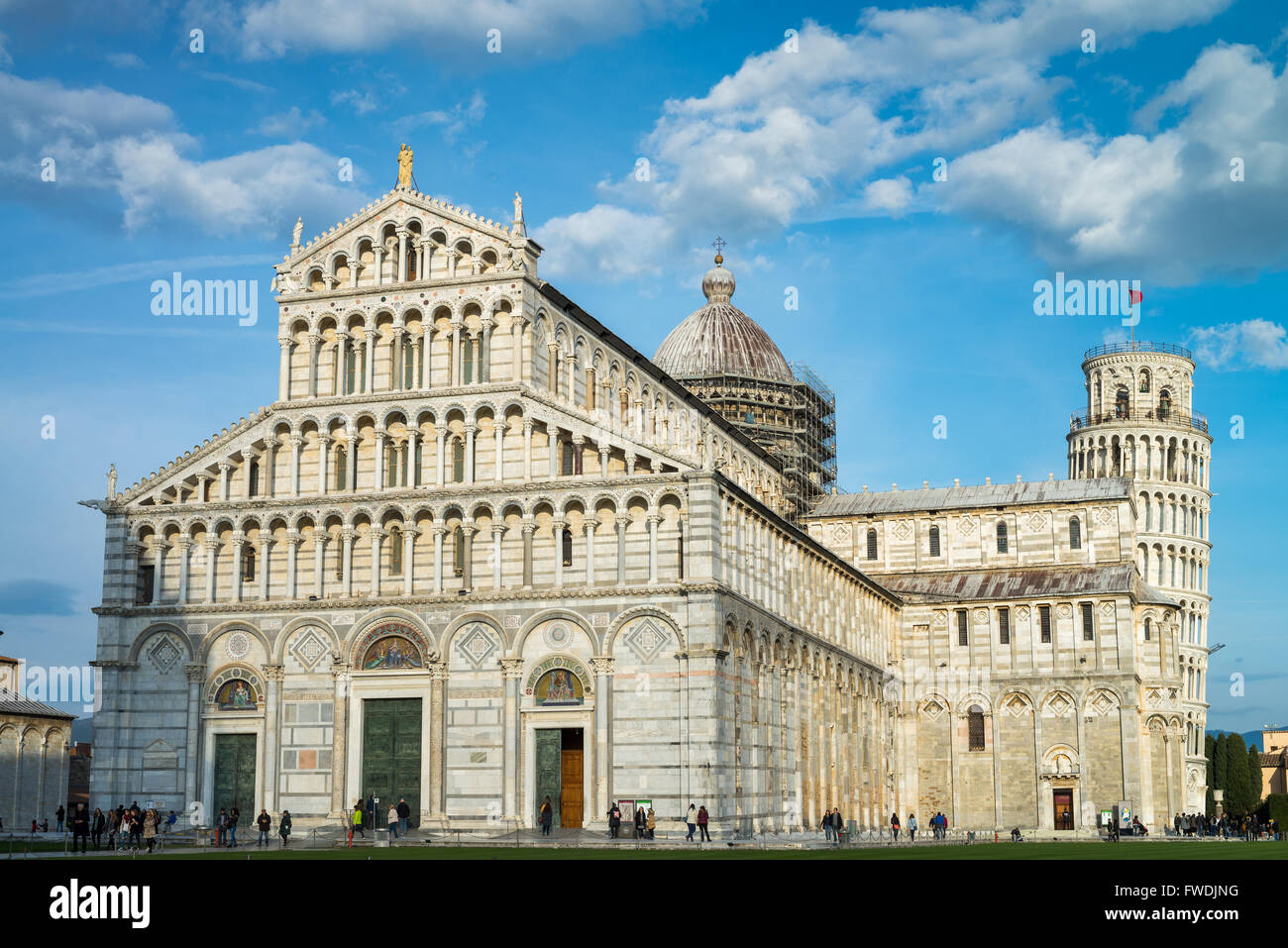 Duomo and Leaning Tower, Piazza dei Miracoli, Pisa, Tuscany, Italy ...