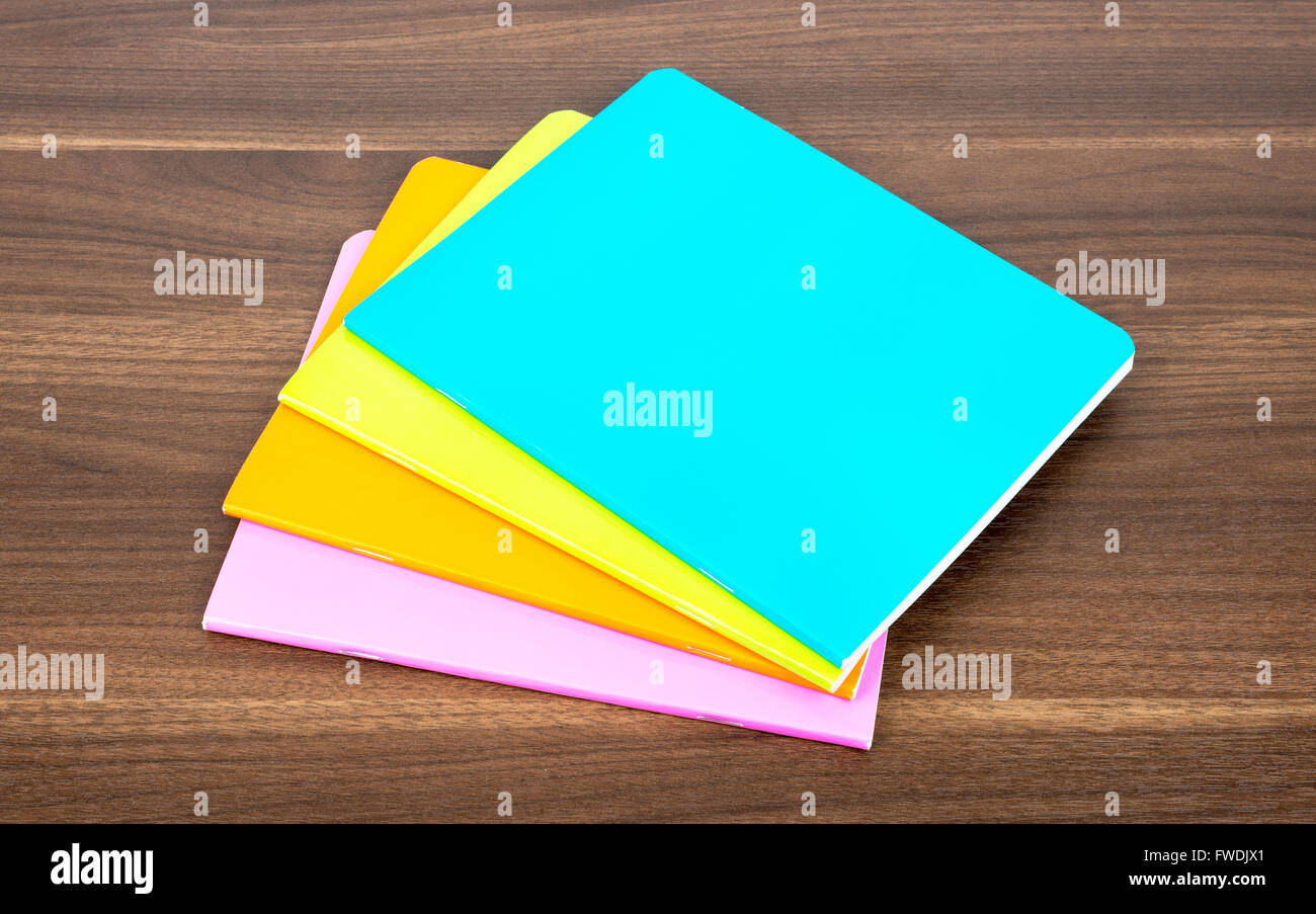 Pile of notebooks Stock Photo - Alamy