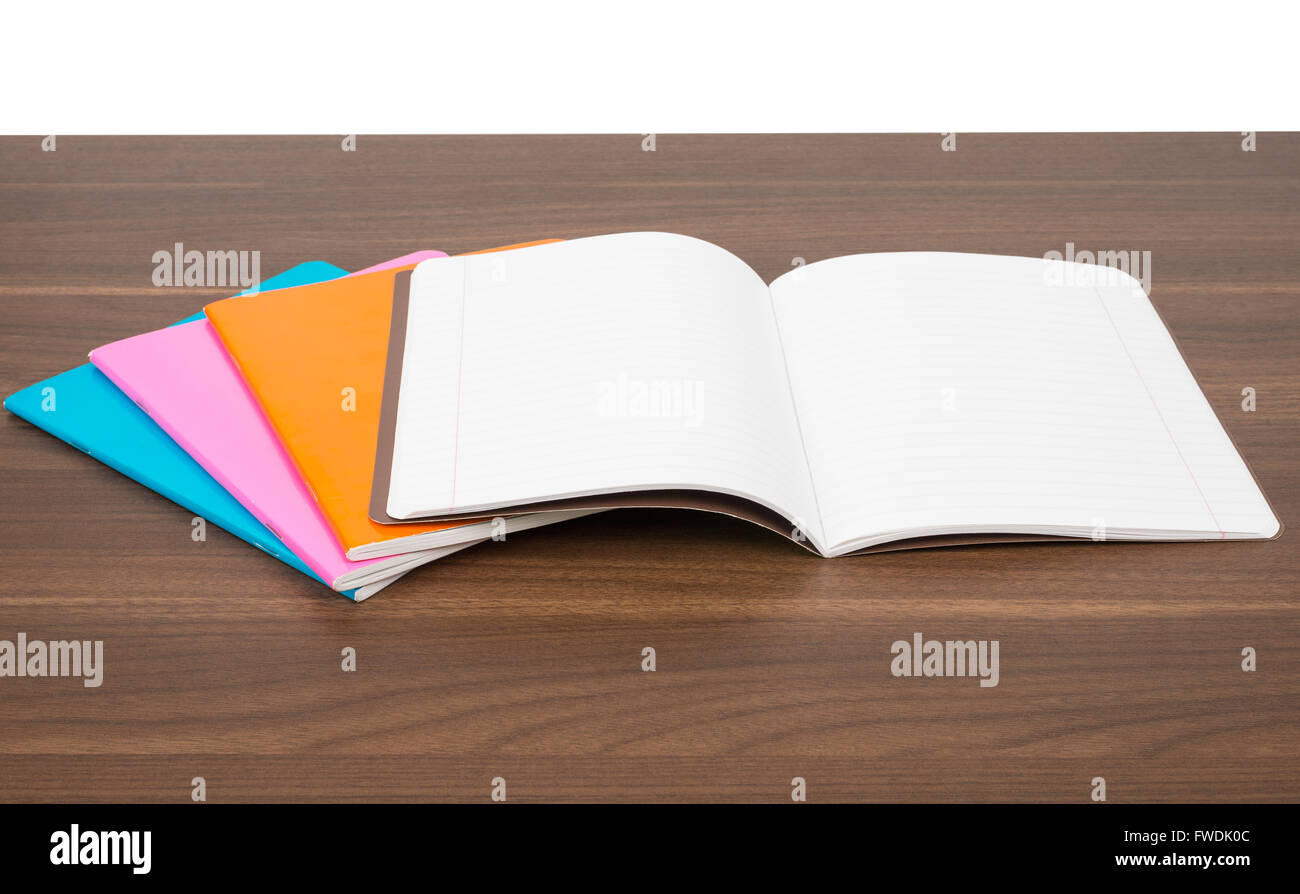 Pile of notebooks Stock Photo - Alamy