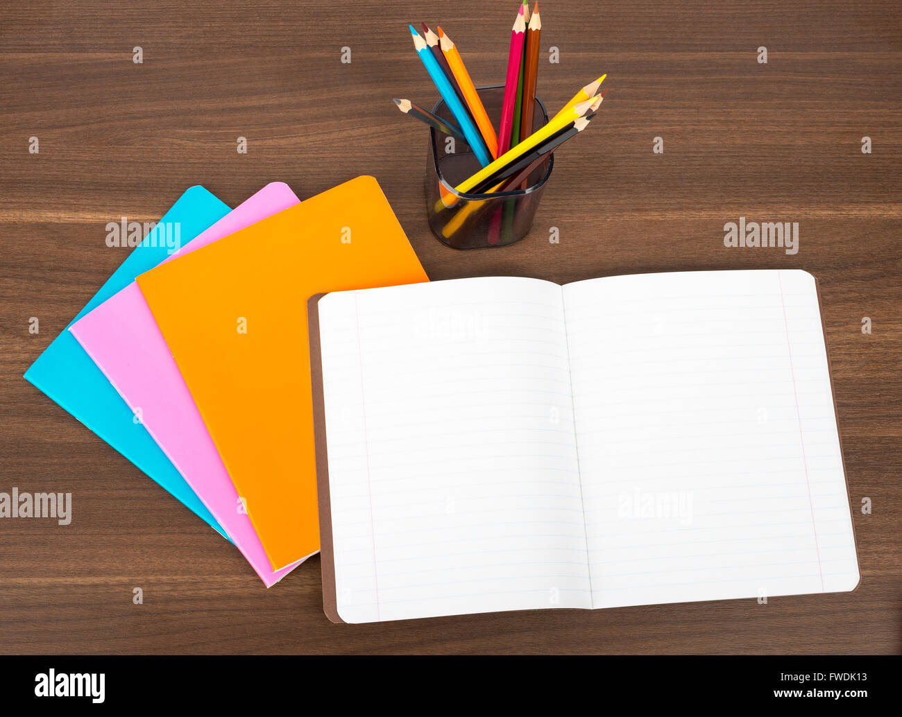 Pile of notebooks Stock Photo - Alamy