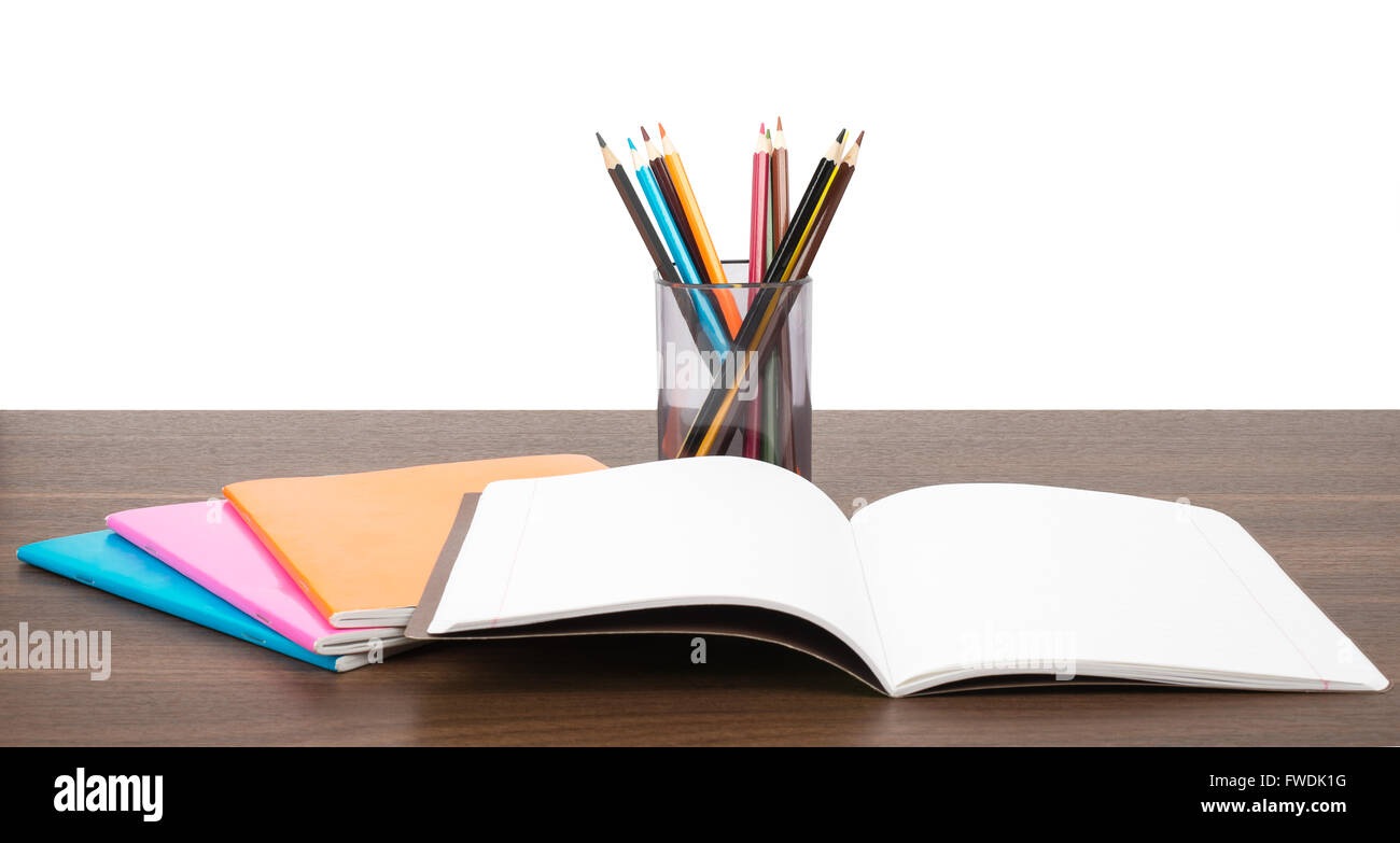 Pile of notebooks Stock Photo - Alamy