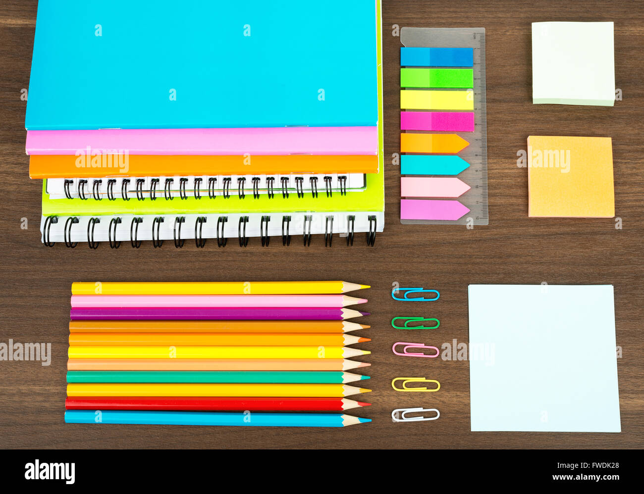 Pile of notebooks Stock Photo - Alamy