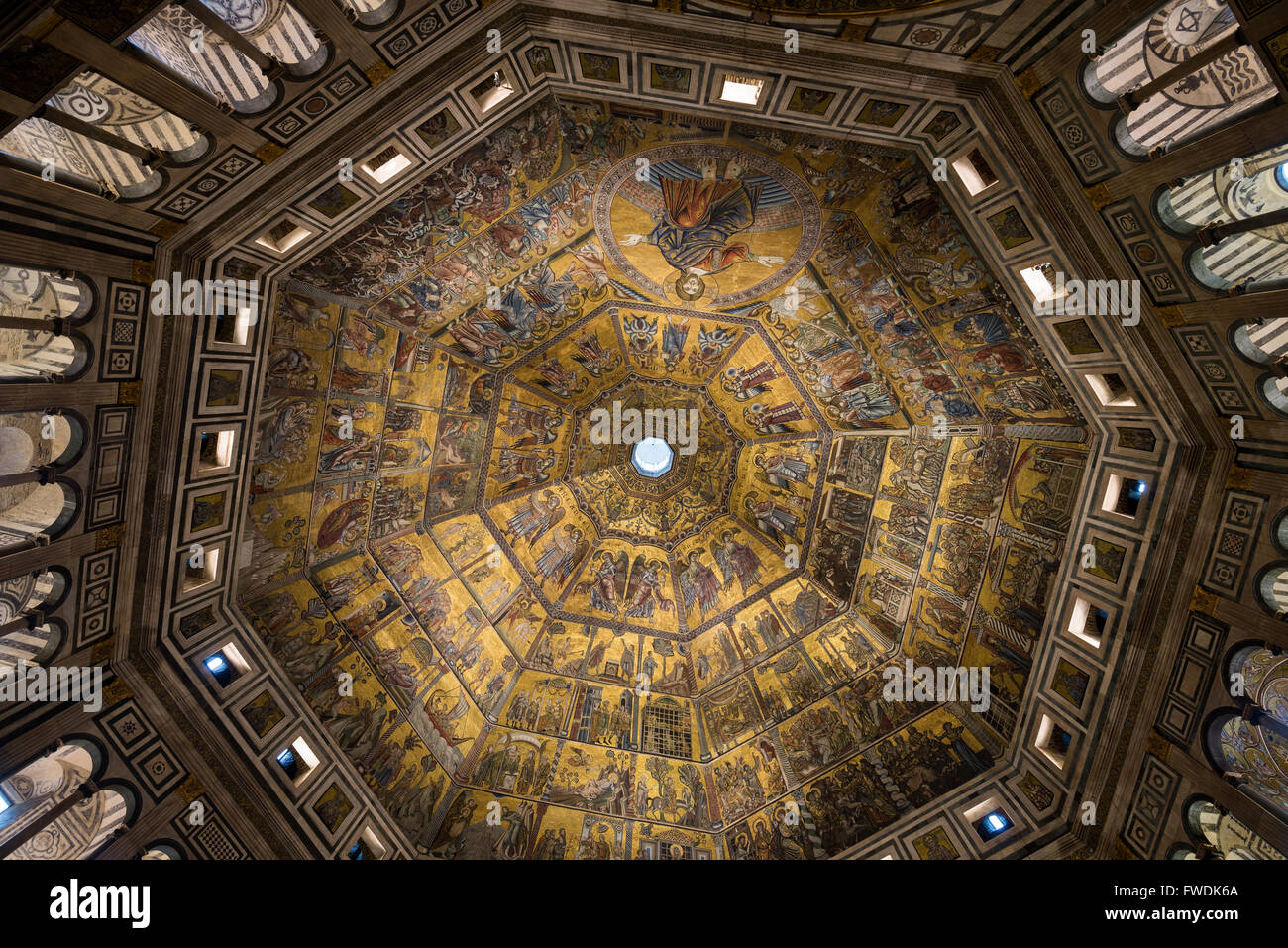 central cathedral of Florence, Baptistery interior Florence, Italy ...