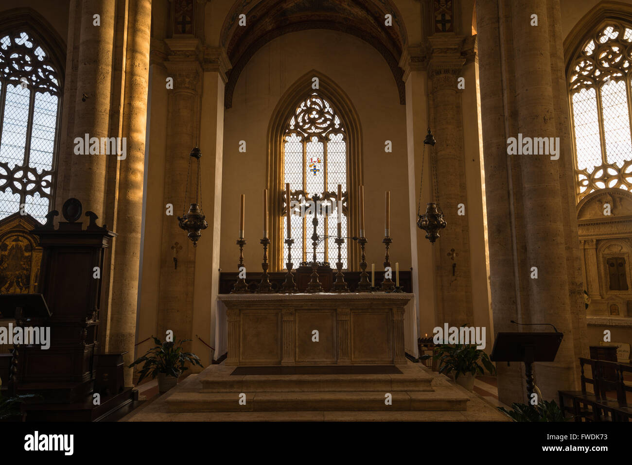 the Cathedral of Santa Maria Assunta in the main square of Pienza ...