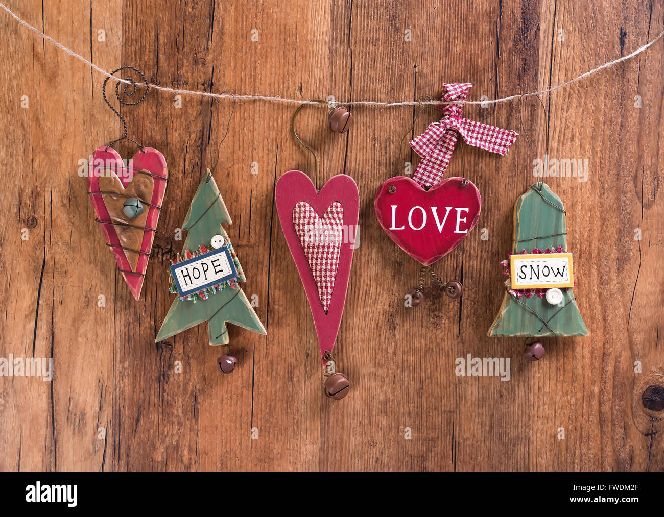 Heart tree decorations hi-res stock photography and images - Alamy
