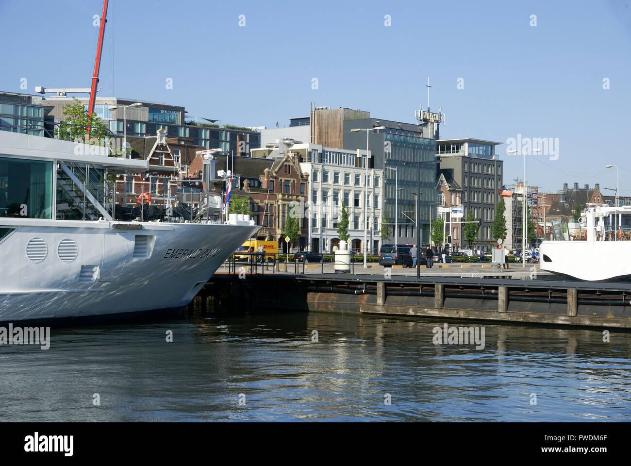 Amsterdam Harbour, Netherlands Stock Photo - Alamy