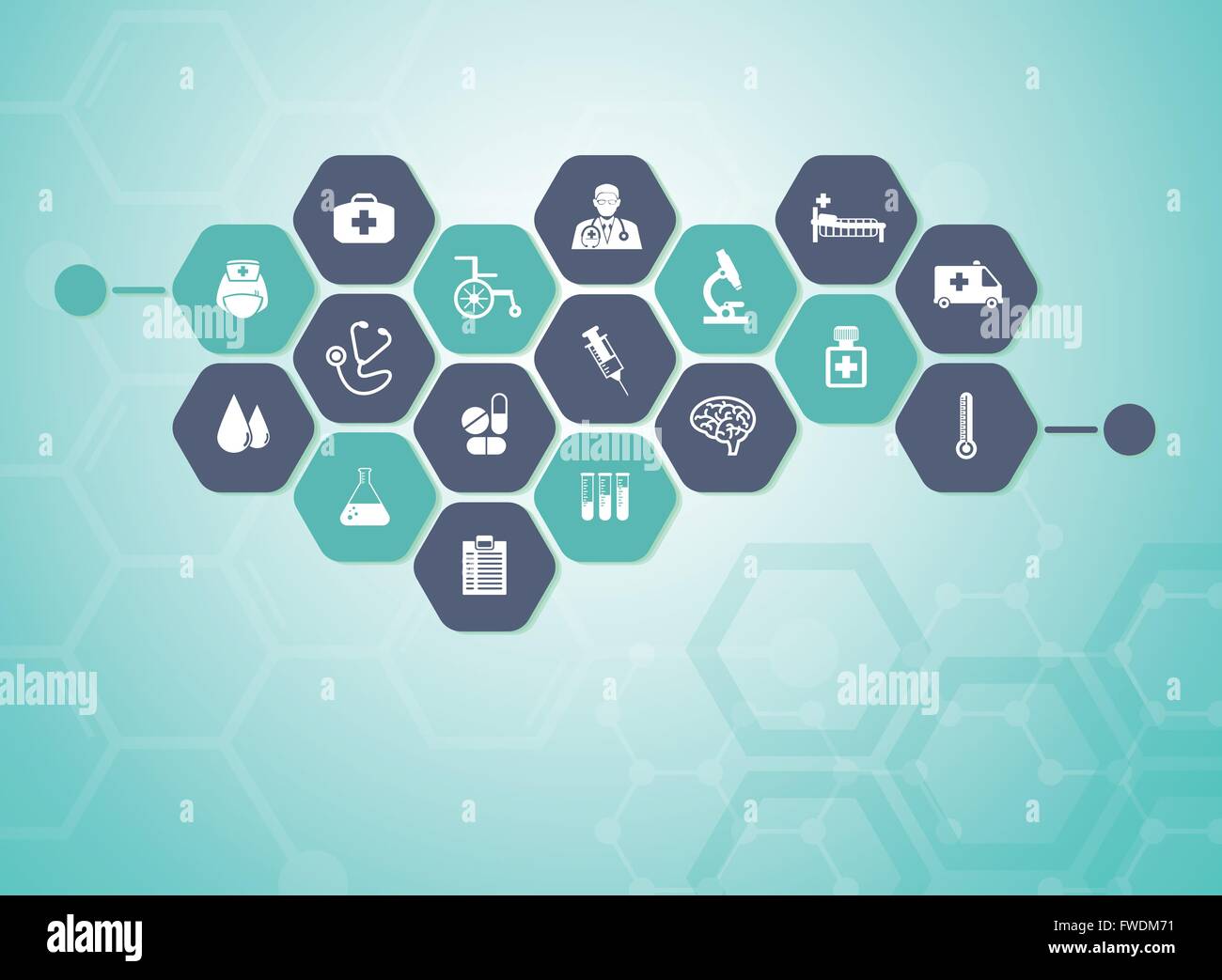 Medical background and icons to treat patients Stock Vector Image & Art ...
