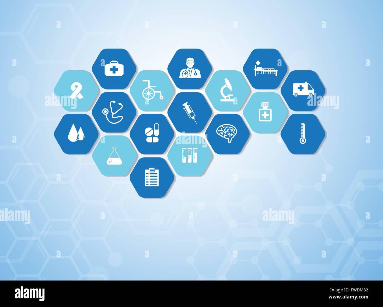 Medical background and icons to treat patients Stock Vector Image & Art ...
