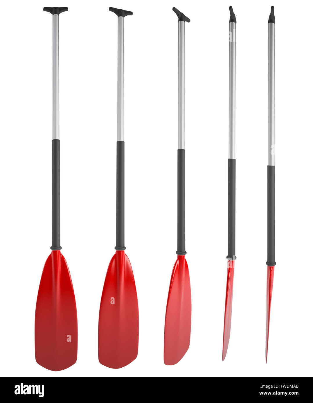 Kayak red oar white wood marine hi-res stock photography and images - Alamy