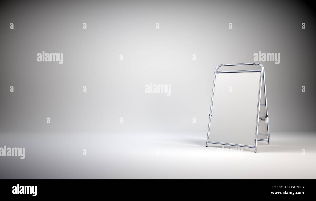 Small blank stand Stock Photo - Alamy