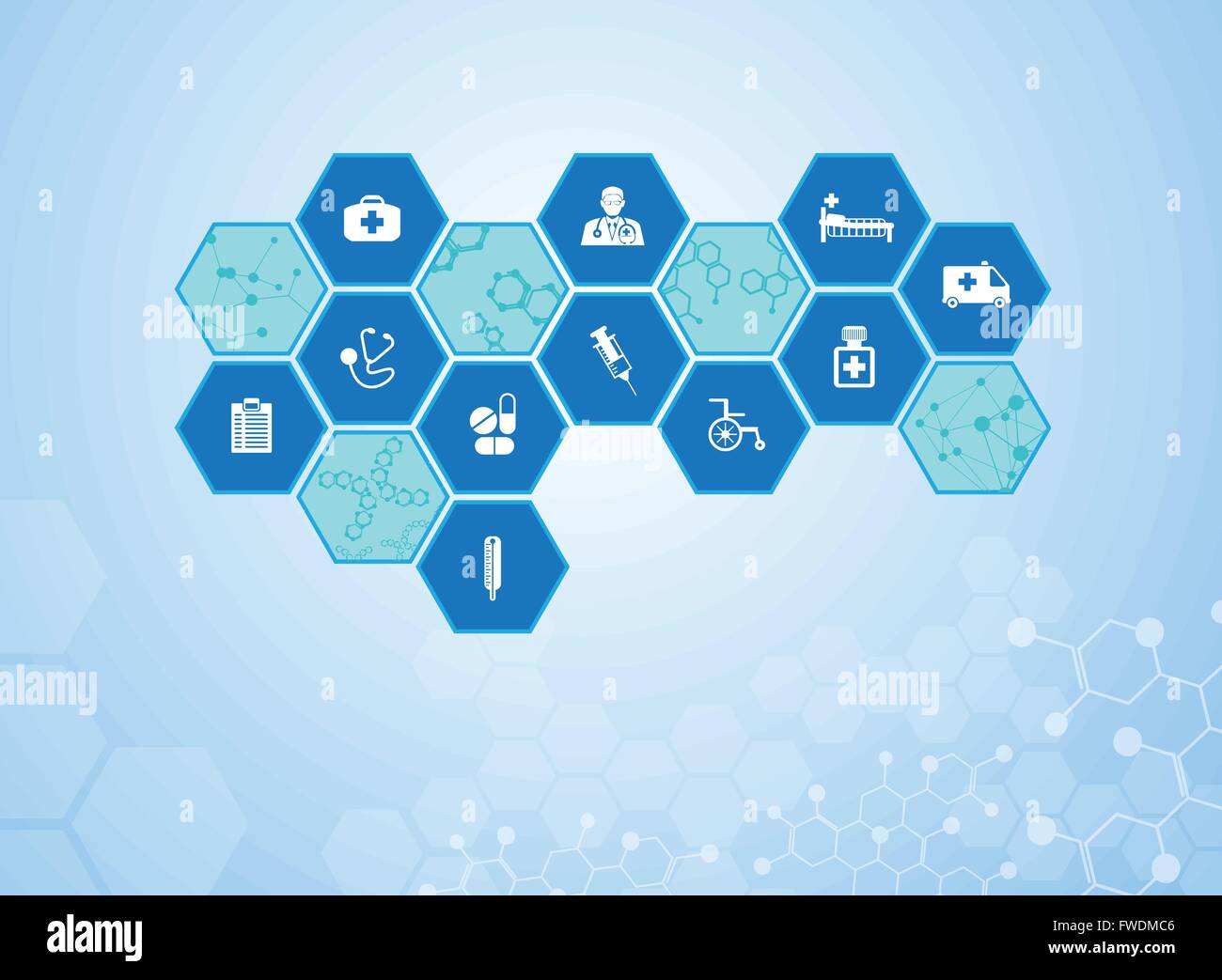 Medical background and icons to treat patients Stock Vector Image & Art ...