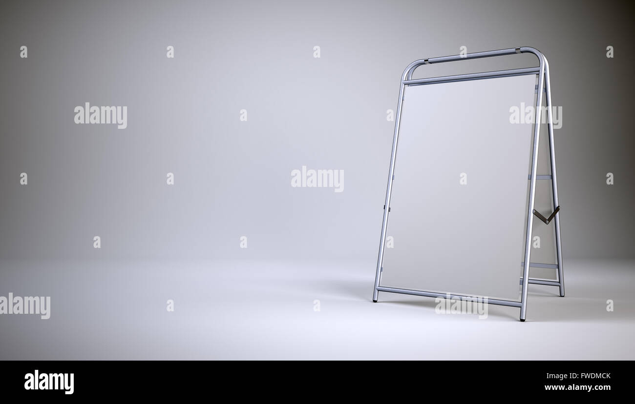 Small blank stand Stock Photo - Alamy