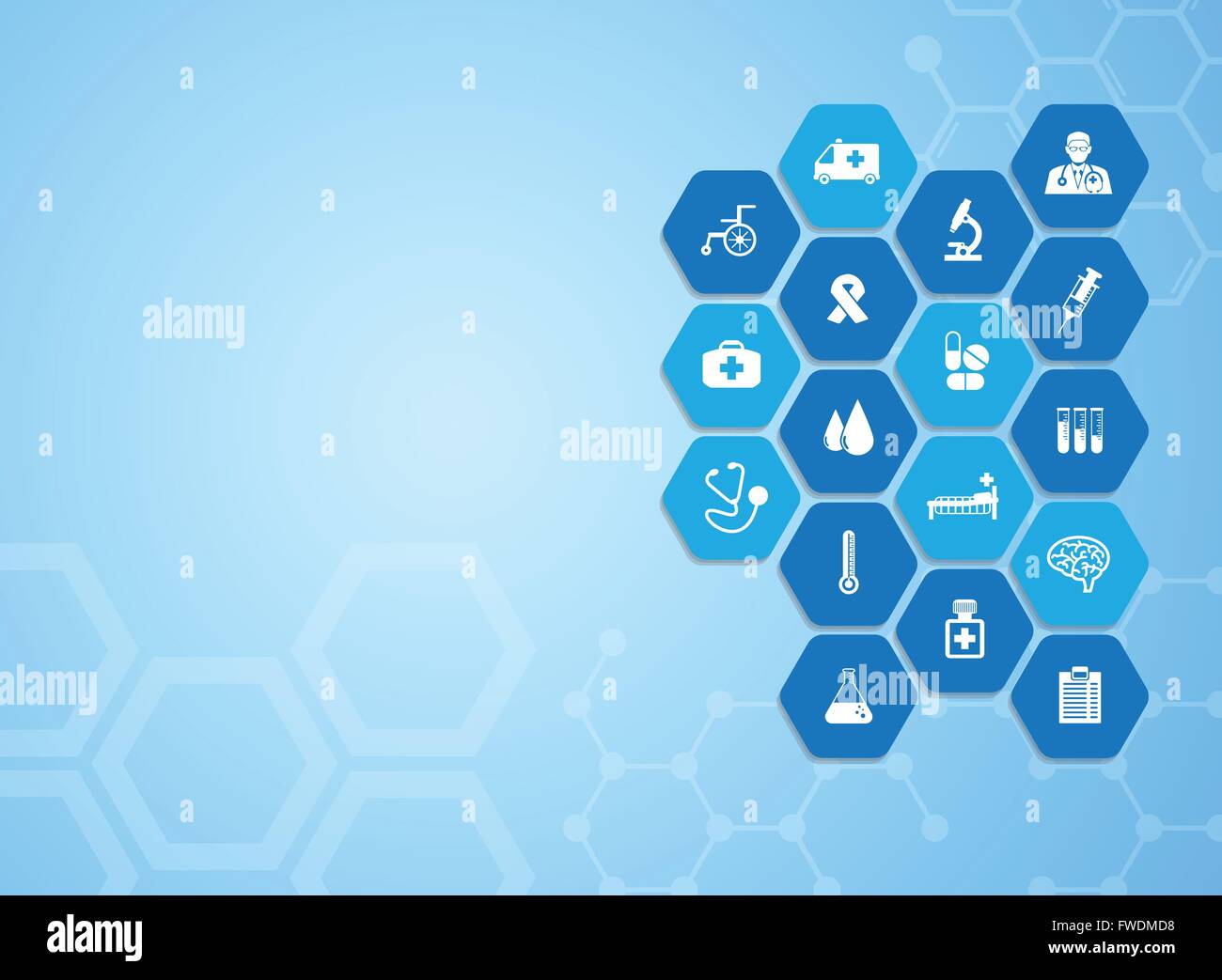 Medical background and icons to treat patients Stock Vector Image & Art ...