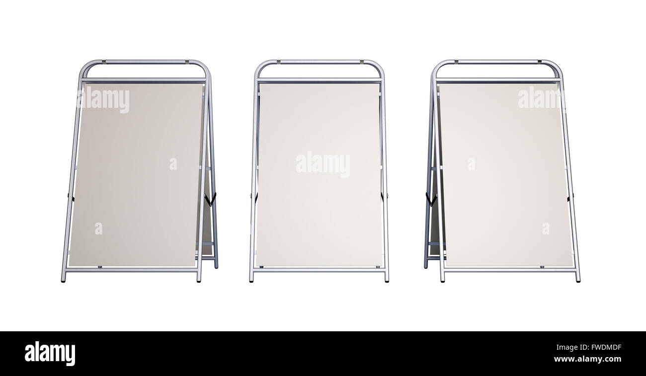 Small blank stands Stock Photo - Alamy