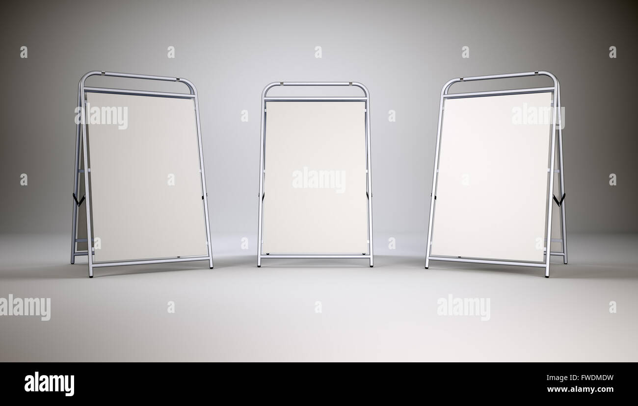 Small blank stands Stock Photo - Alamy