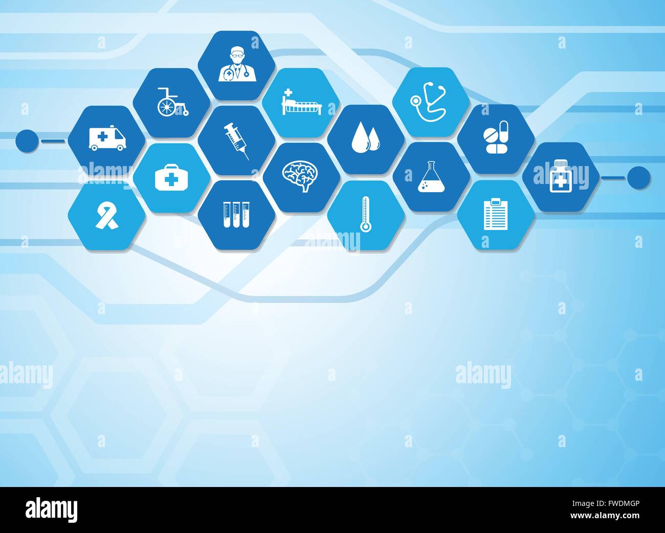 Medical background and icons to treat patients Stock Vector Image & Art ...