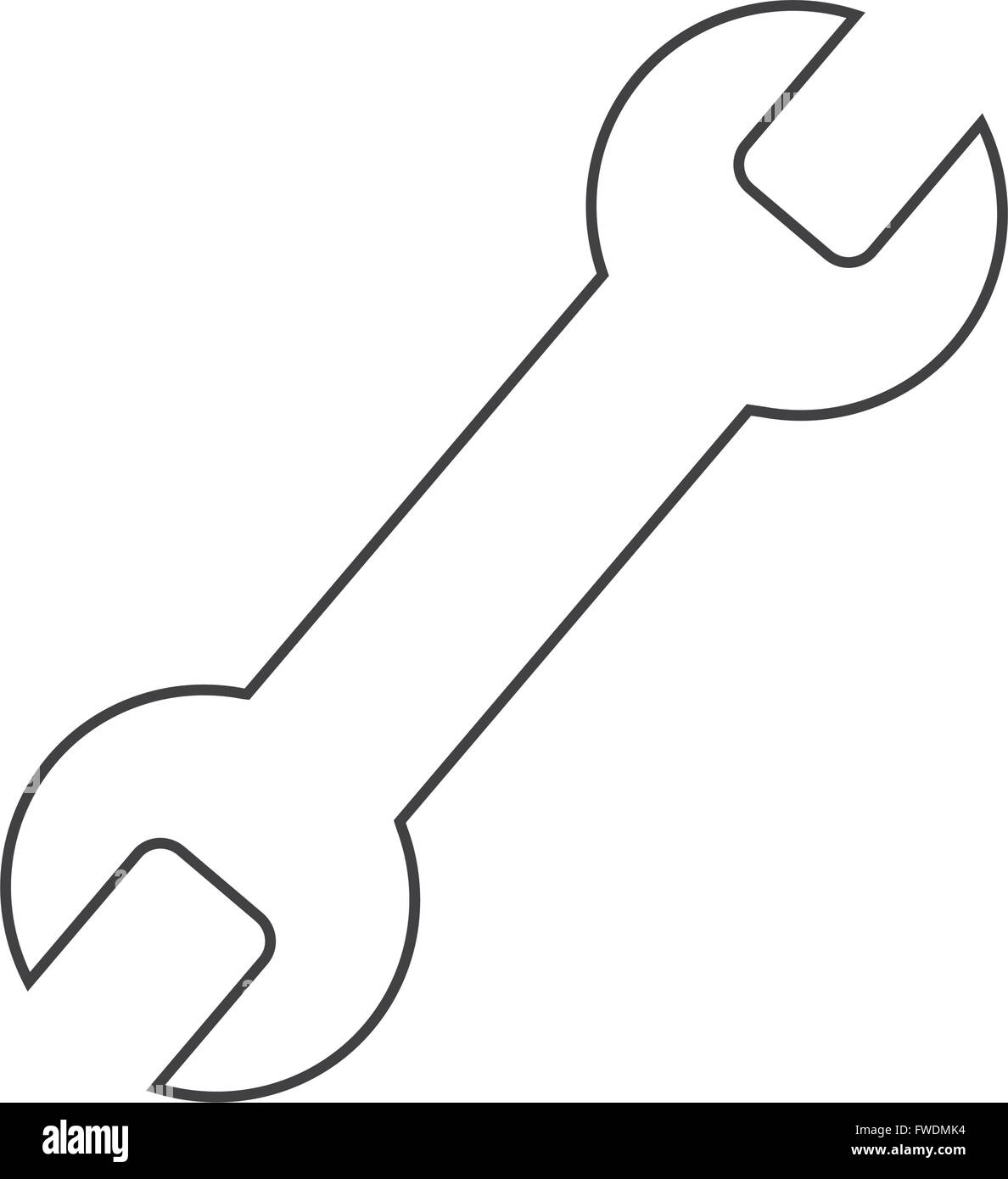 wrench tool icon Stock Vector Image & Art - Alamy